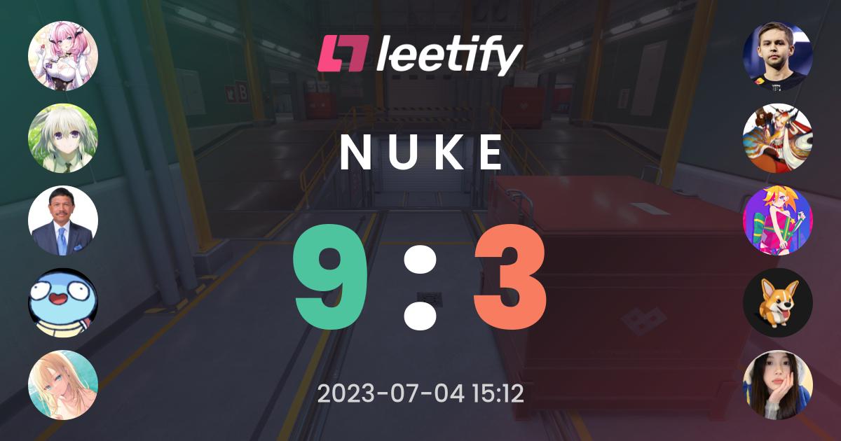 9 : 3 on Nuke – Leetify