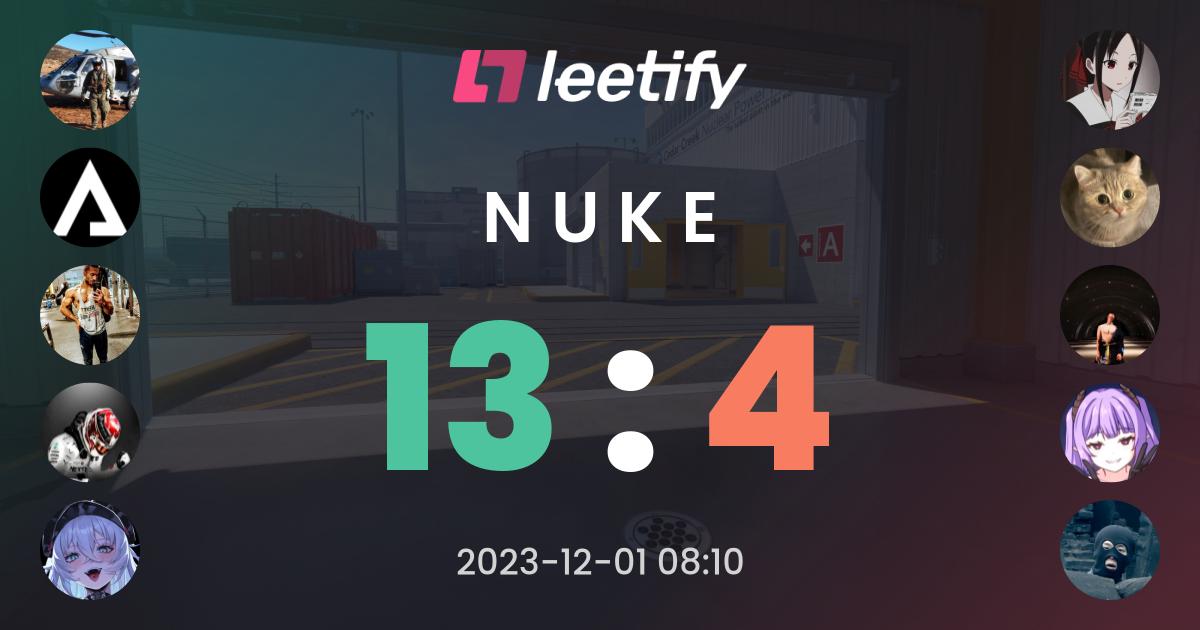 13 : 4 on Nuke – Leetify