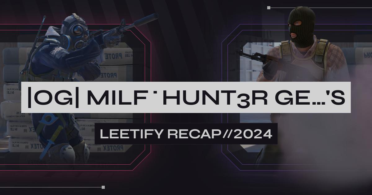|OG| MiLf^HuNT3R GeT10UpYa's 2024 Leetify Recap – Leetify